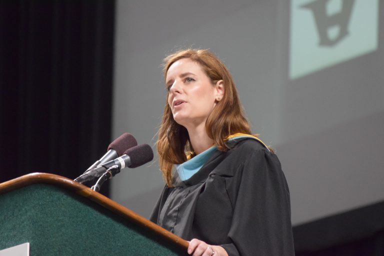 Huron High School grads asked to focus on “crown thy good with ...