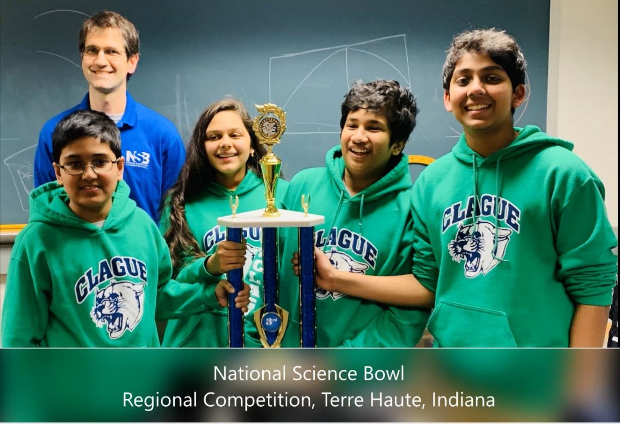 Clague Middle School students win third place in regional science bowl ...