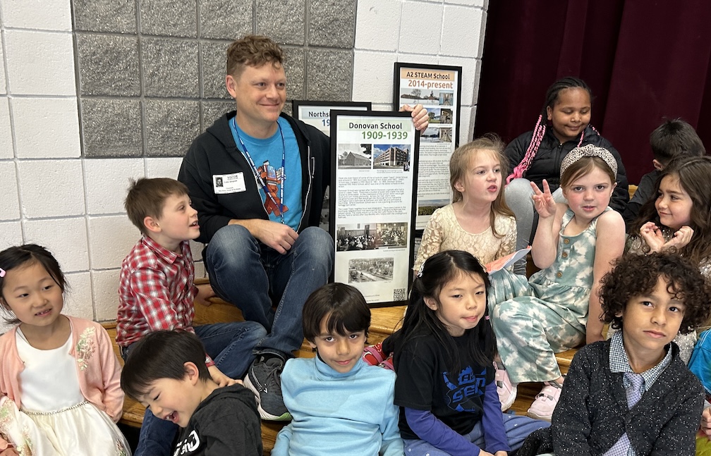 A2 STEAM first graders present historical markers to the Ann Arbor ...