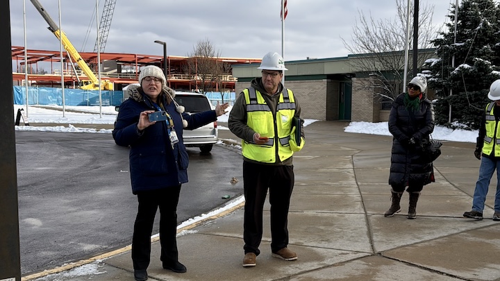 Mitchell Elementary community holds ‘Topping Out’ ceremony as ...